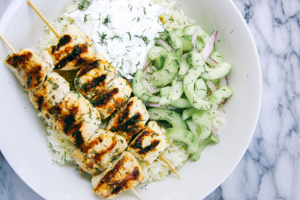 Grilled Chicken Kebab Bowls - I Will Not Eat Oysters